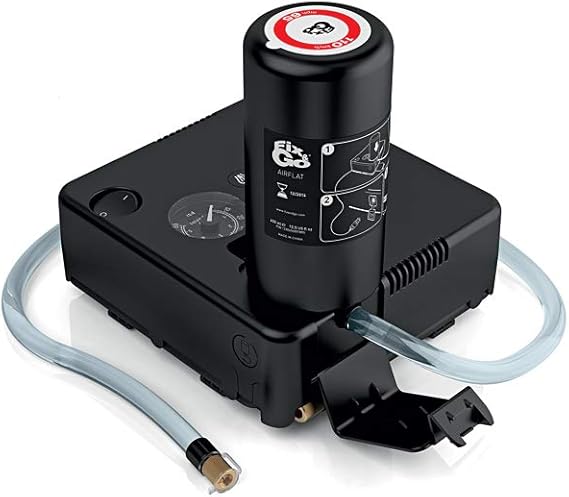 Fix & Go Automatic Tek AIRFLAT Repairs Tyre Inflation Compressor Kit ...