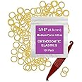 Amazon.com : 5/16 Inch Orthodontic Elastic Rubber Bands, 100 Pack, Natural, Heavy 4.5 ounce ...