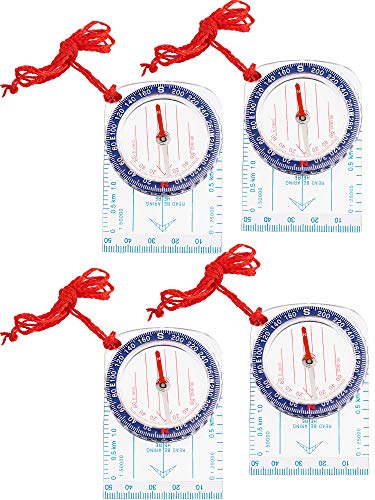 Gejoy Boy Scout Compass Orienteering Compass Adjustable Declination Map ...