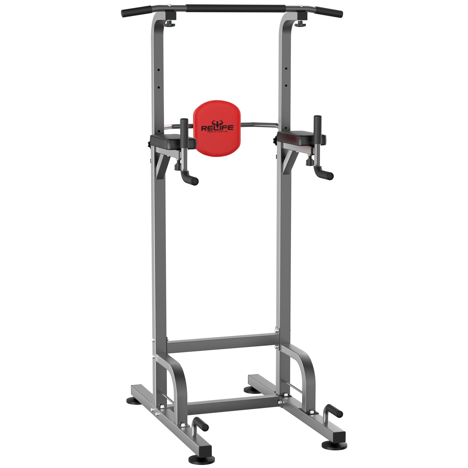 RELIFE REBUILD YOUR LIFE Power Tower Pull Up Bar Station Workout Dip ...