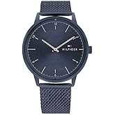 Amazon.com: Tommy Hilfiger Men's Quartz Stainless Steel and Mesh ...