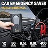 TELUXE Jump Starter with Air Compressor, 2500A 120PSI Car Battery Jump ...
