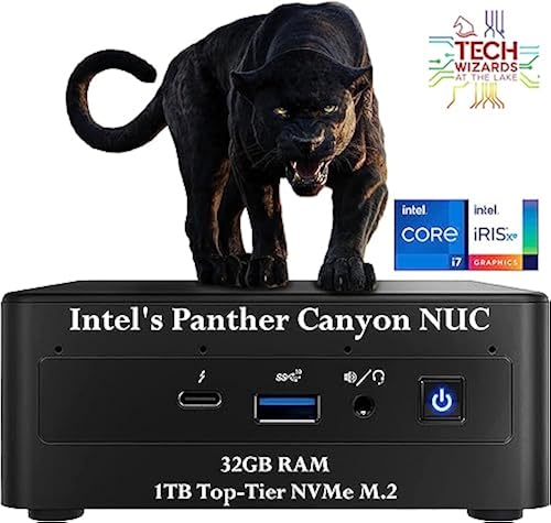 Intel NUC NUC11PAHi7 Mini PC, Four-Core i7, NVMe SSD, 32GB RAM, 1TB ...