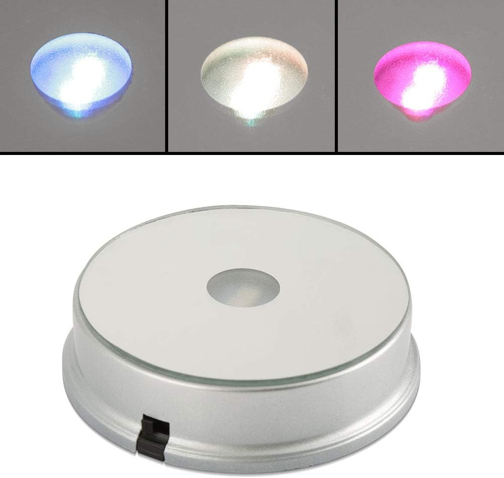 4 Types Colorful LED Light Crystal Display Stand Base for Home ...