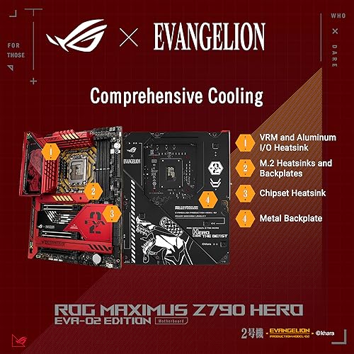 ASUS ROG Maximus Z790 Hero EVA-02 Edition LGA 1700(Intel® 13th &12th Gen) ATX Gaming Motherboard ...