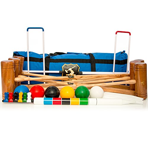 Wood Mallets Premium Garden Croquet Set, 6-Player in a Bag in Oman ...