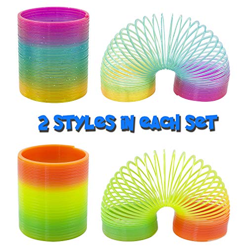 12 Pack Magic Rainbow Springs | Classic Novelty Colorful Rainbow Toy ...