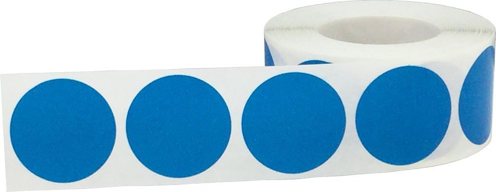 Blue Circle Stickers, 25 mm 1 Inch Dot Labels 500 Pack – BigaMart
