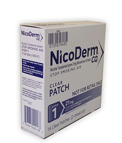 Amazon.com: NicoDerm CQ Step 1 Clear Patch, 21mg, 28-Count: Health ...