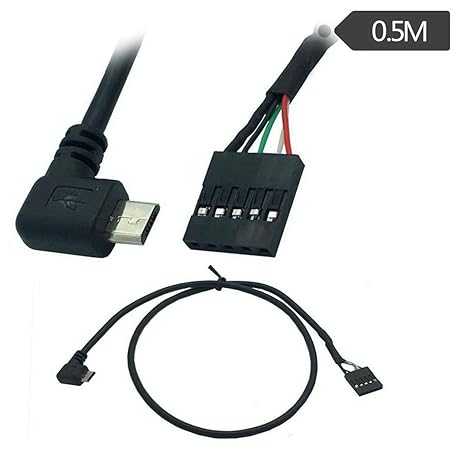 Mua 5 Pin Motherboard Female Header Extension Cable - Micro USB Male to ...