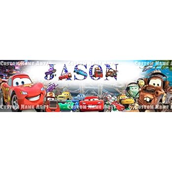 Amazon.com: Personalized Disney Pixar Cars Banner Birthday Poster ...