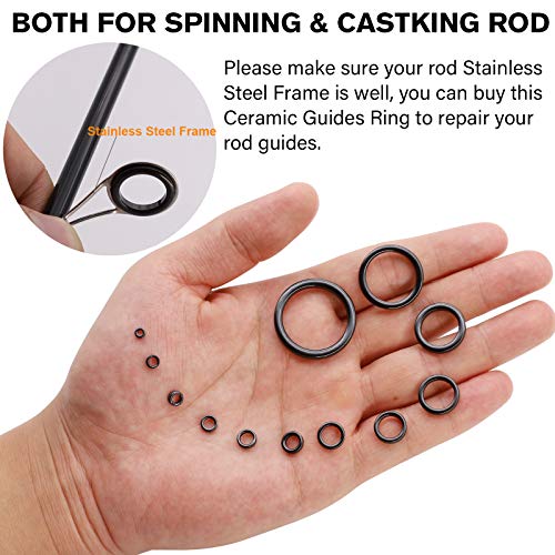 Dovesun Fishing Rod Repair Kit Fishing Rod Guide Repair Kit Rod Ceramic ...