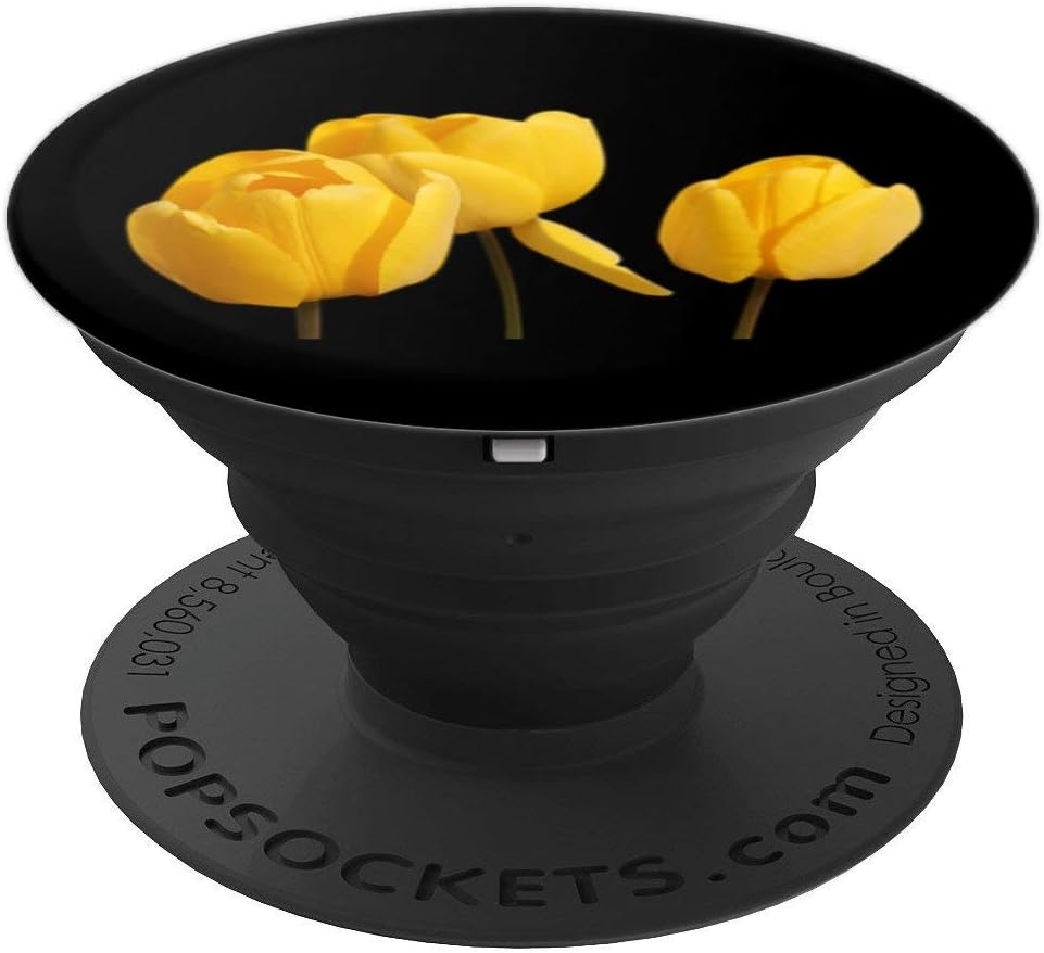 Amazon.com: Cool Popsockets Flower Yellow Tulips Cute Gift PopSockets ...