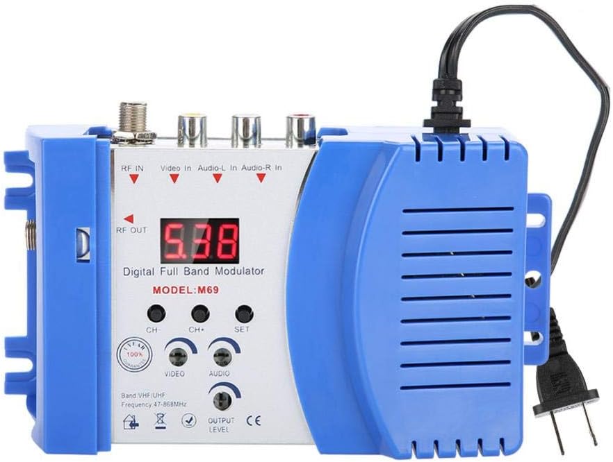 AV-RF RF Modulator AV-TV Digital Signal, VHF/UHF Converter Visual ...