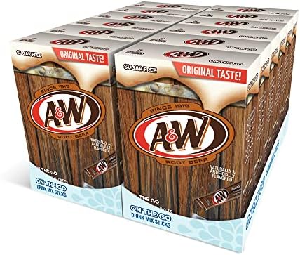 A&W, Root Beer – Powder Drink Mix - (12 boxes, 72 sticks) – Sugar Free ...