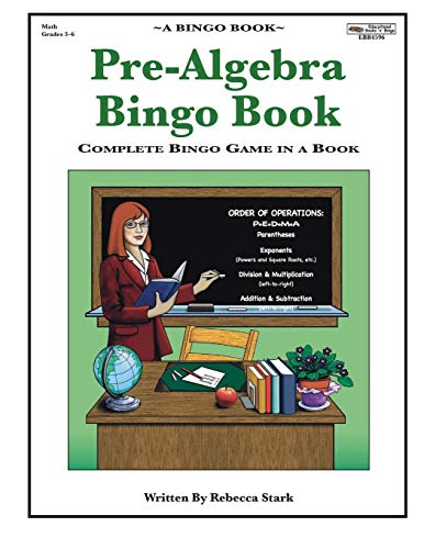 Pre-Algebra Bingo Book: Complete Bingo Game In A Book: Stark, Rebecca ...