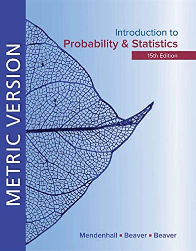 Amazon.com: Introduction to Probability and Statistics Metric Edition ...