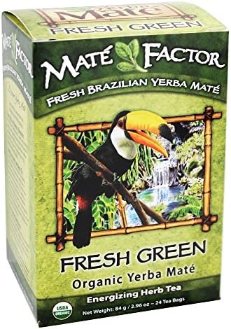 The Mate Factor Fresh Green Organic Yerba Mate Tea (24 Tea Bags) price ...