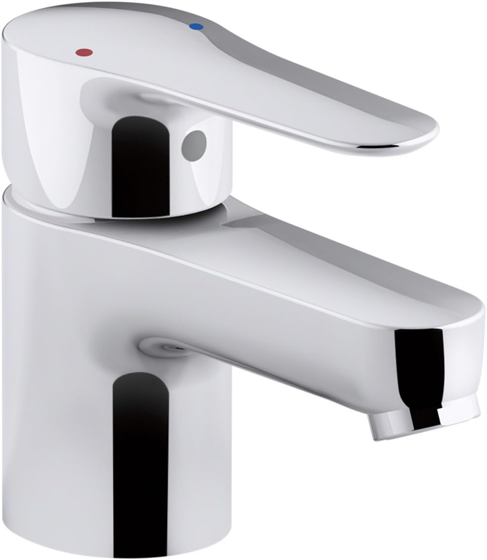 KOHLER K-16027-4-cp July Single Handle Bathroom Sink Faucet, Polished ...