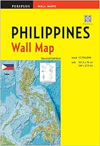 Philippines Wall Map Second Edition: Scale: 1:1,750,000; Unfolds to 40 ...