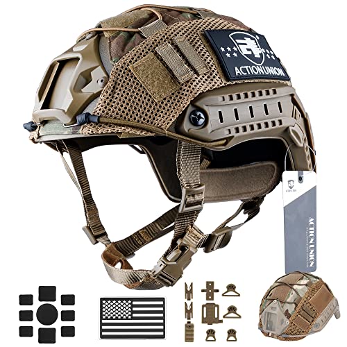 ACTIONUNION Airsoft Fast Helmet Basic Set PJ Type Tactical Paintball ...