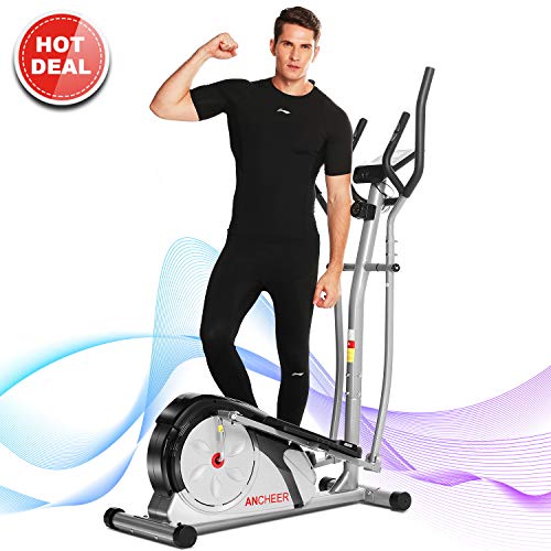ANCHEER Elliptical Machine, Quiet & Smooth, Magnetic Elliptical Cross ...