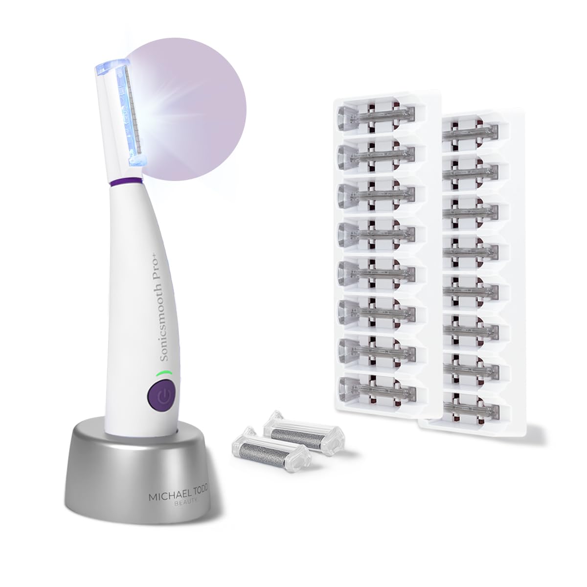 Michael Todd Beauty Sonicsmooth Pro+ Dermaplane Razor for Women Face ...