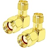 Amazon.com: TUOLNK Right Angle SMA Adapter, Low Loss SMA Elbow Male/Female to RPSMA Male/Female ...
