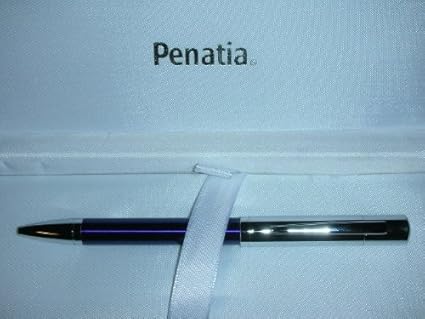 Amazon.com: Cross Penatia Polished Chrome and Blue Barell Ball Point ...