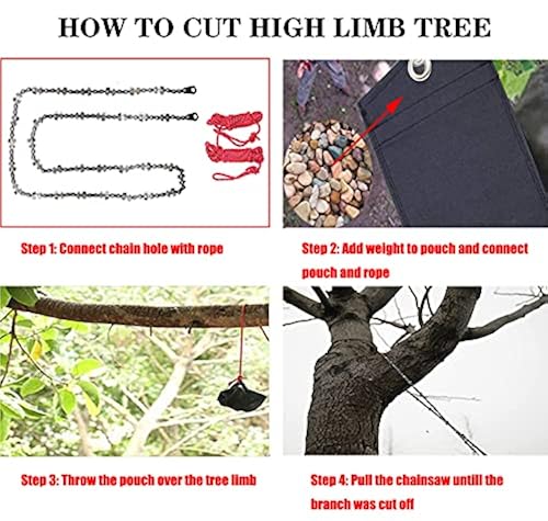 Tree Loppers Hand Chain Saw For High Tree Branches - 50 Inch Double ...