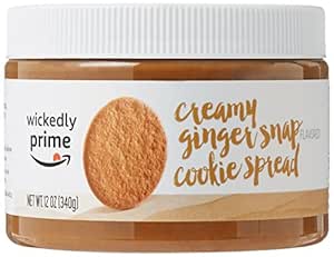 Amazon.com : Wickedly Prime Ginger Snap Flavored Cookie Spread, Creamy ...
