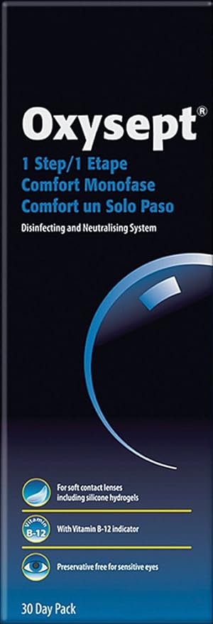 Oxysept 1-Step Soft Contact Lens Disinfecting, Neutralising and Storing ...
