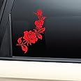Amazon.com: Pink Rose Roses Vinyl Decal Car Truck Bumper Window Sticker ...