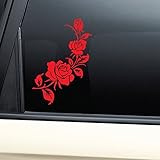 Amazon.com: Pink Rose Roses Vinyl Decal Car Truck Bumper Window Sticker ...