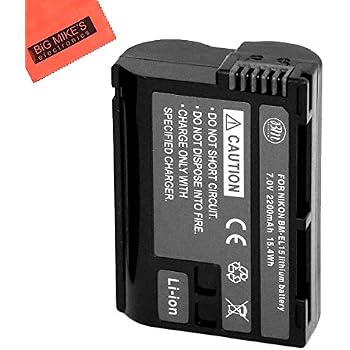 Amazon.com : Nikon EN-EL15 Rechargeable Li-Ion Battery for Select DSLR ...