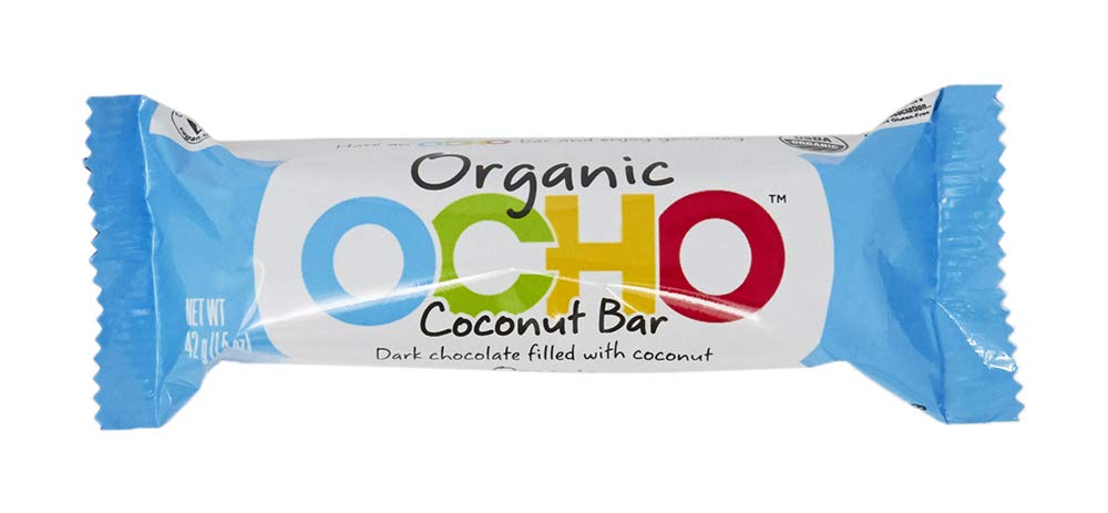 Amazon.com : OCHO Candy Organic Candy Bar, Coconut, 1.5 Ounce 1 Pack ...