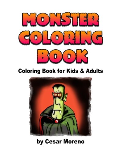 Monster Coloring Book: Coloring book for kids and Adults. (Volume 1 ...