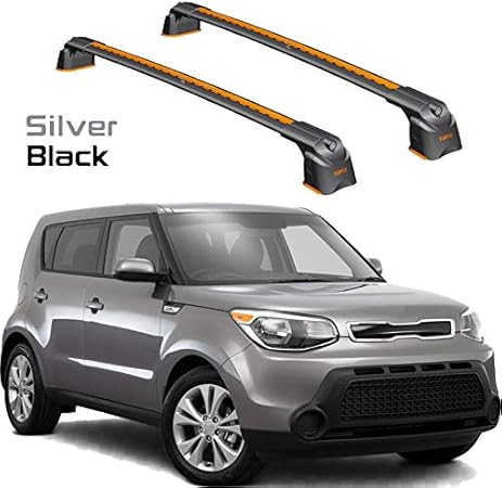 Amazon.com: Turtle Brand Kia Soul Roof Racks Cross Bars Rails Top ...