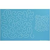 Amazon.com: Full Line Stencil - Meandering Leaves - Edge to Edge ...