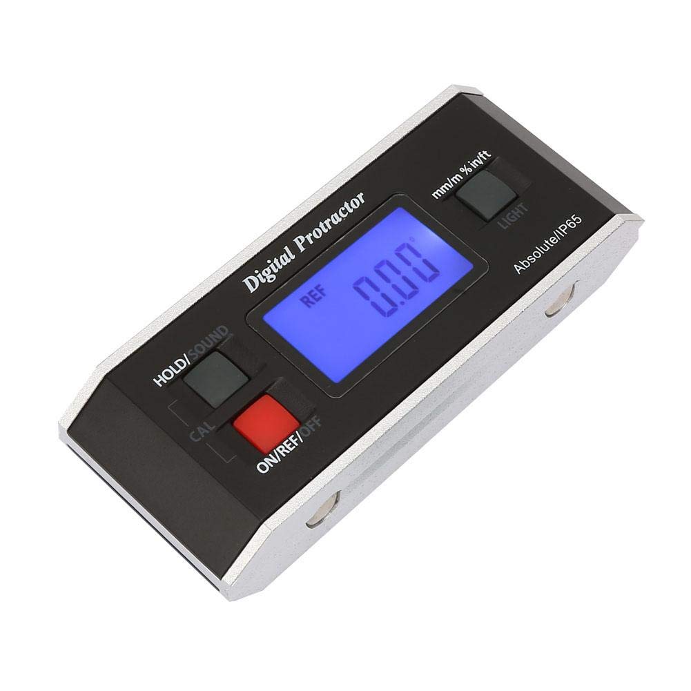 Digital Protractor, Portable Digital LCD Magnetic V-Groove Level ...