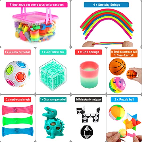 Sensory Fidget Toys Set, Fidget Sensory Toys Bundle for Kids Autism, Adhd, Adults Anxiety Stress ...