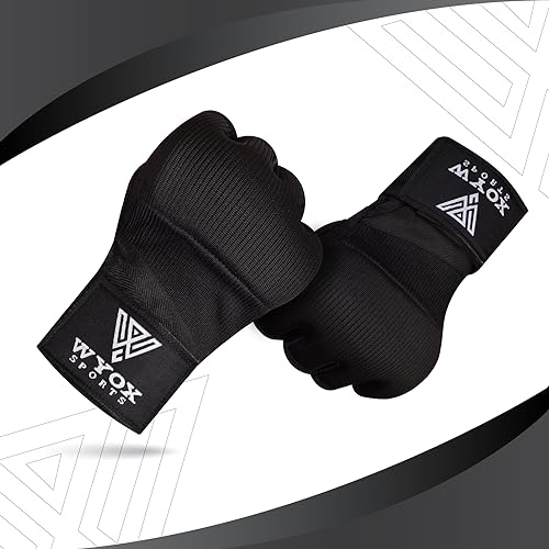 WYOX Boxing Hand Wraps Gel Knuckle Padded Inner Elastic Quick Wraps ...