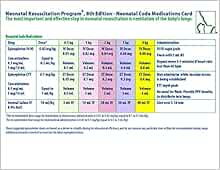 NRP Neonatal Code Medications Card: American Academy of Pediatrics (AAP ...