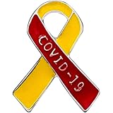 Amazon.com: Corona, Coronavirus, Covid-19 Awareness Ribbon Lapel Pin ...