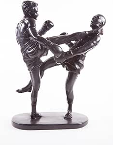 Amazon.com: Muay Thai Statue Vintage Resin Gift Kick Boxing Figure ...