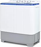 Amazon.com: KUPPET Portable Washing Machine, 17lbs Compact Twin Tub ...