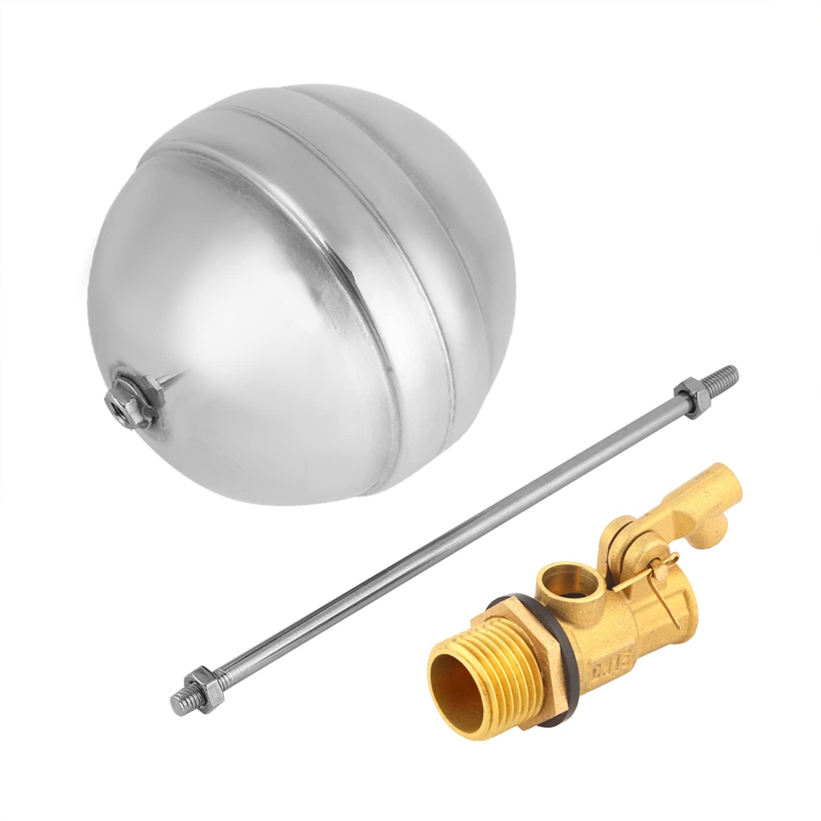 Lwuey Stainless Steel Float Ball Valves, DN15 G1/2 Floating Balls ...
