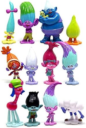 Troll Toys Set of 12,Mini Trolls Figures Poppy Troll Doll for Kids ...
