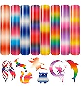 Amazon.com: Tintnut Gradient-Ombre Heat-Transfer-Vinyl Reflective HTV ...
