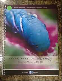 Principles Of Biology Lab Manual for Bio 101 Suffolk Community College ...